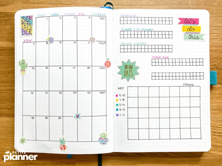 September Bullet Journal Theme MADE EASY! (Sticker Hack)