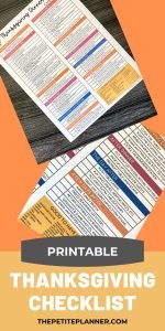 FREE Printable Thanksgiving Checklist - Download & plan with ease!