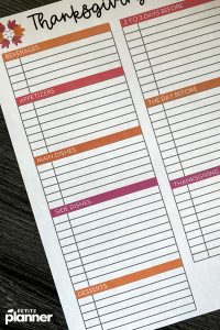 FREE Printable Thanksgiving Menu Planner! Plan your fave holiday dishes