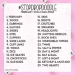 February Drawing a Day Challenge with FREE Printable!