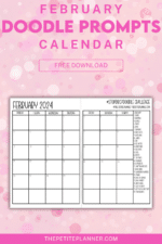 February Drawing a Day Challenge with FREE Printable!