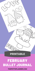 February Bullet Journal Theme to Print - Make Bujo Setup Easy!