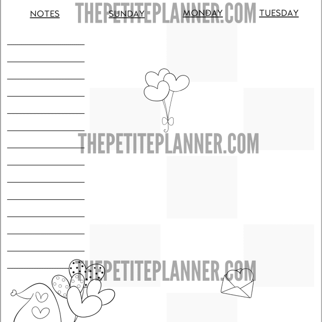 February Bullet Journal Theme to Print - Make Bujo Setup Easy!