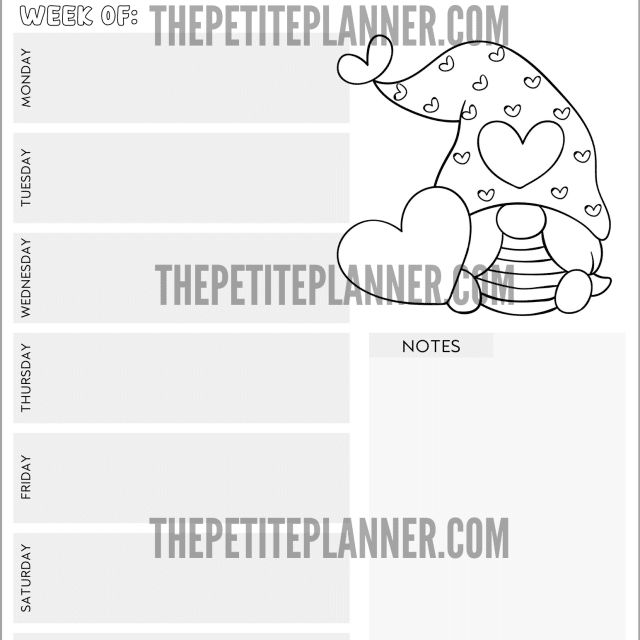 February Bullet Journal Theme to Print - Make Bujo Setup Easy!