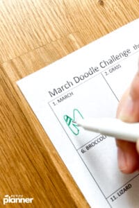 March Drawing Challenge with FREE Printable!