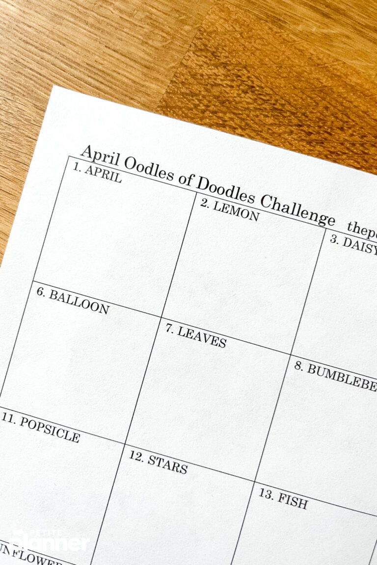 April Doodle Challenge 2021 ⋆ The Petite Planner