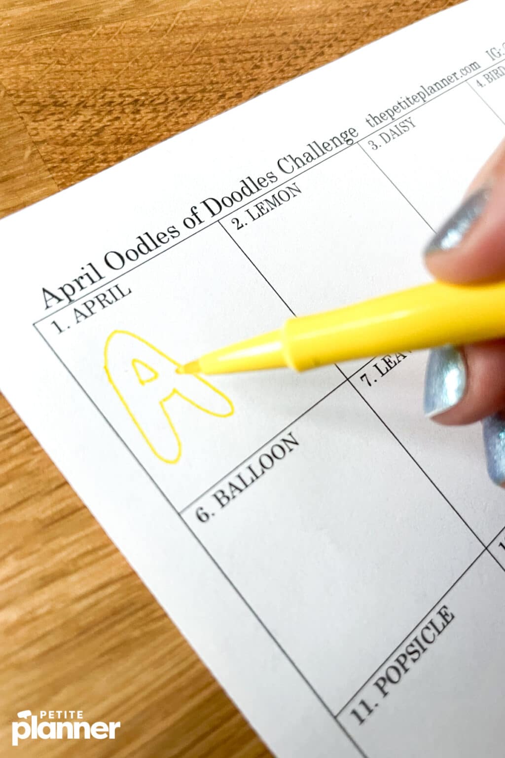 April Doodle Challenge 2021 ⋆ The Petite Planner