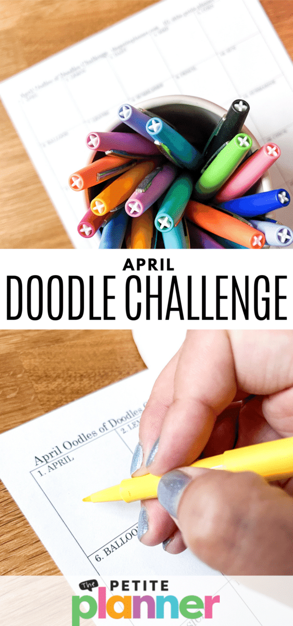 April Doodle Challenge 2021 ⋆ The Petite Planner