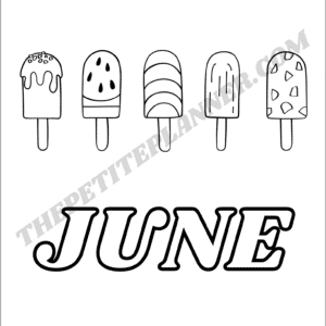 Summer Themed June Bullet Journal Printable (Great for Any Year!)