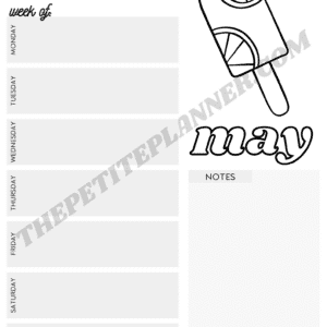 Summer Themed June Bullet Journal Printable (Great for Any Year!)