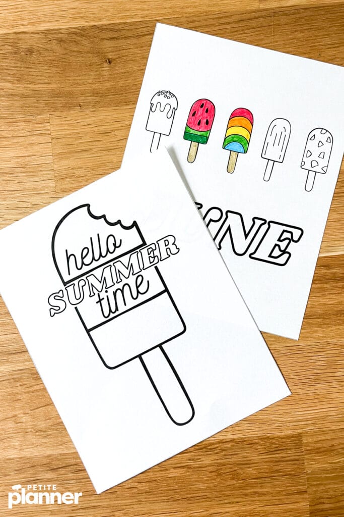 Summer Themed June Bullet Journal Printable (Great for Any Year!)