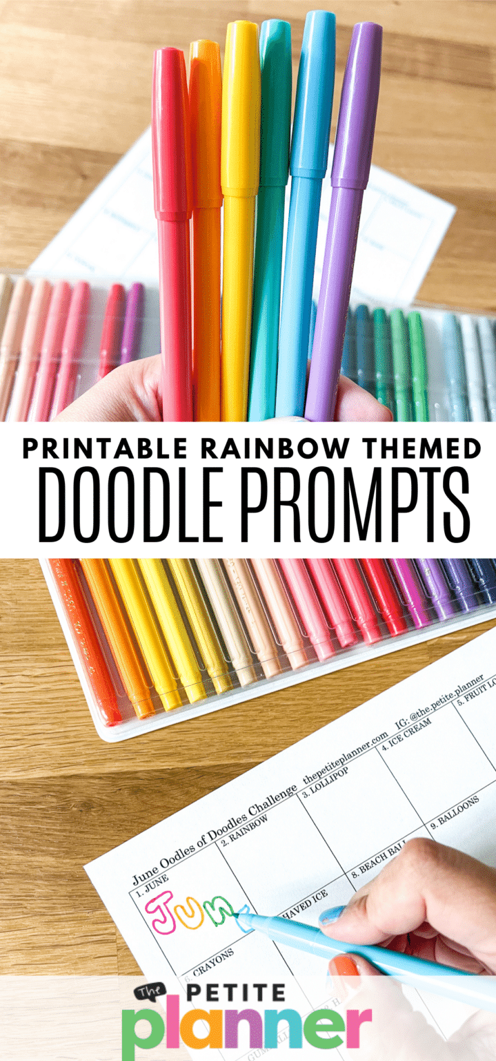 JUNE Doodle Challenge with FREE Printable Drawing Page