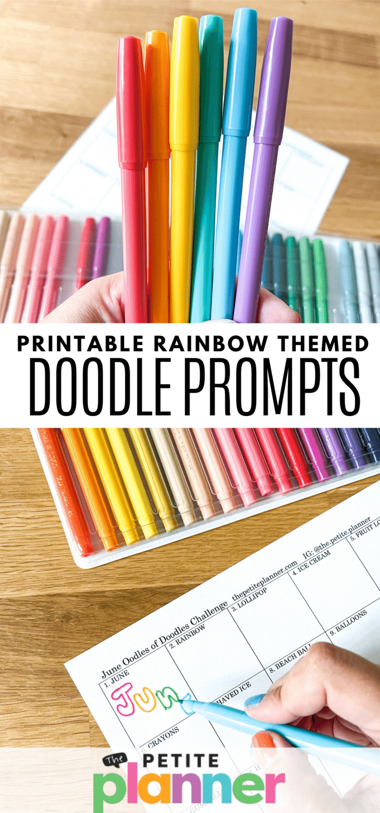 JUNE Doodle Challenge with FREE Printable Drawing Page