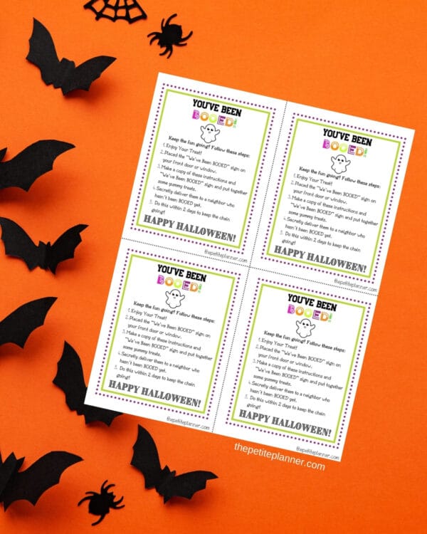 FREE You've Been Booed Printable (& Tips for How to Boo Your Neighbor)