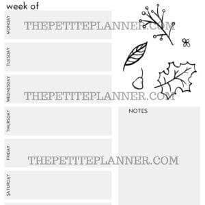 Printable October Bullet Journal 2021 (Undated) (Works for Any Year)