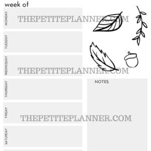 Printable October Bullet Journal 2021 (Undated) (Works for Any Year)