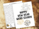 New Years Word Search Printable for New Year's Eve Celebration!