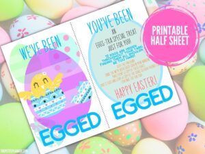 You've Been Egged Sign Printable ⋆ The Petite Planner