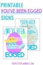 You've Been Egged Sign Printable ⋆ The Petite Planner