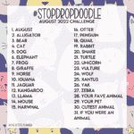 Monthly Drawing Challenge (Free Printables)