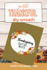 DIY Thankful Wreath Printable - Easy Gratitude Craft