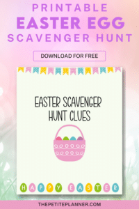 Free Printable Easter Scavenger Hunt Clues!
