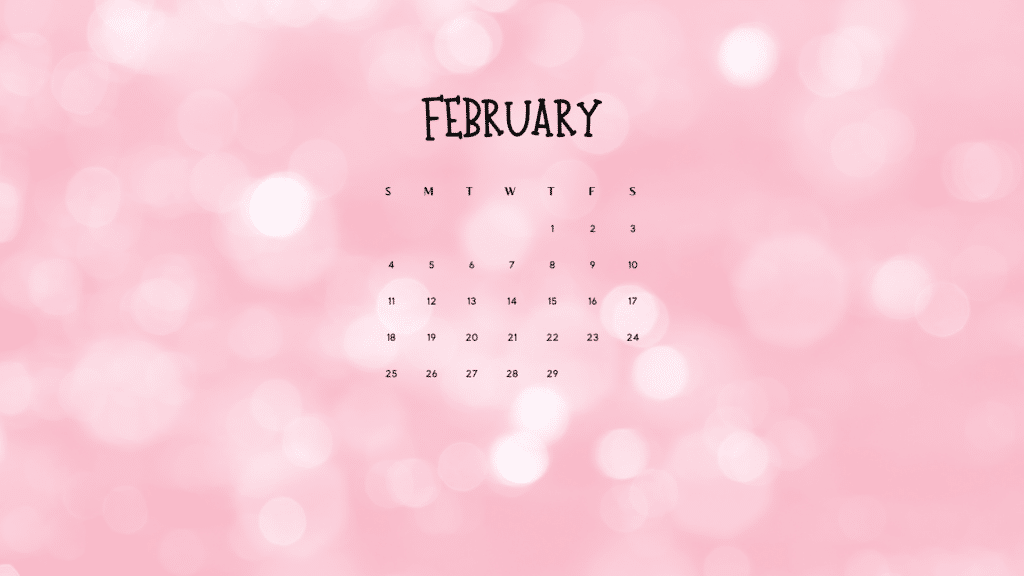 Free February Wallpaper for Desktop & Phones!