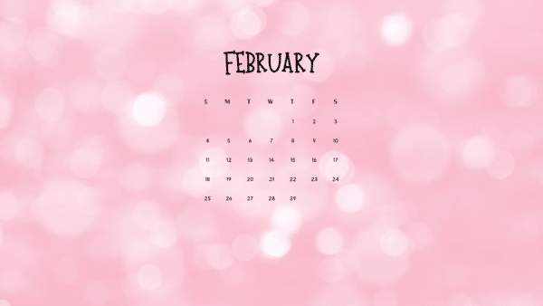 Free February Wallpaper for Desktop & Phones!