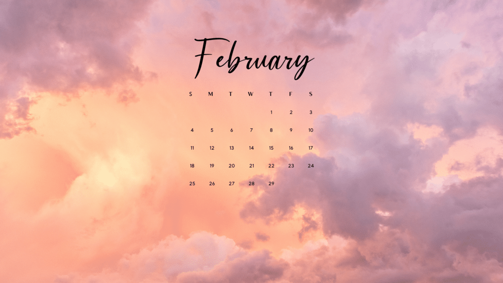Free February Wallpaper for Desktop & Phones!