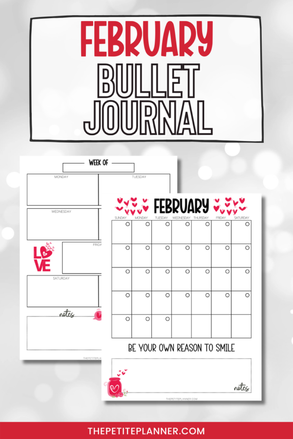 Free February Planner Printables (Calendar, Habit Tracker & More!)