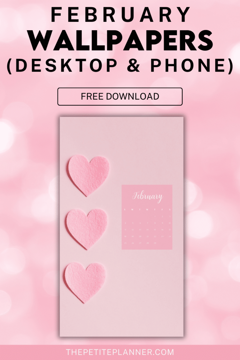 Free February Wallpaper for Desktop & Phones!