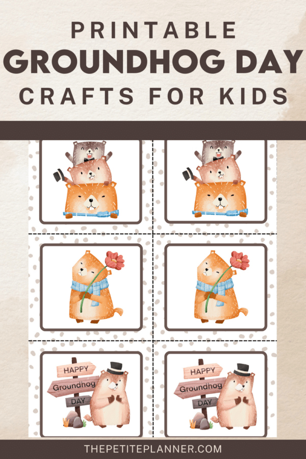 Free Groundhog Day Printables (Crafts, Coloring Pages, Games)