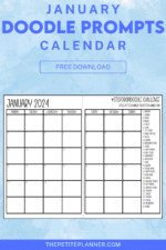 January Doodles Challenge ⋆ The Petite Planner