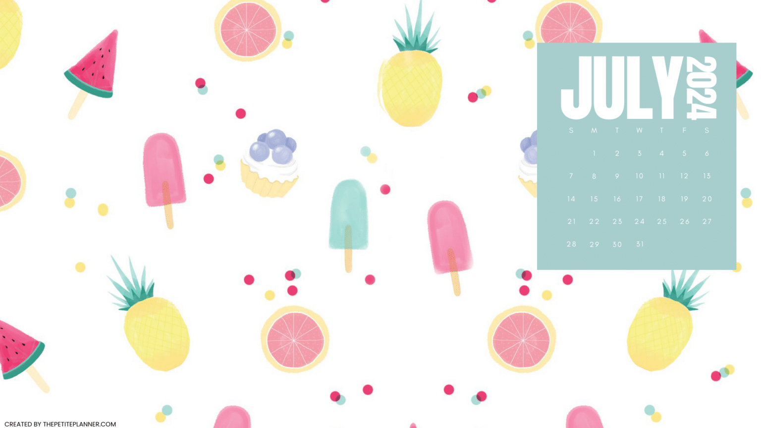 Free July Background & Wallpaper for Your Computer!