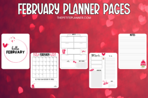 Free February Planner Printables (Calendar, Habit Tracker & More!)