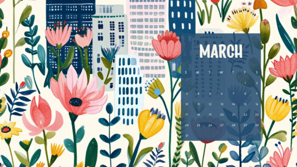 Free March Desktop Wallpaper & iPhone Backgrounds (FREE!)