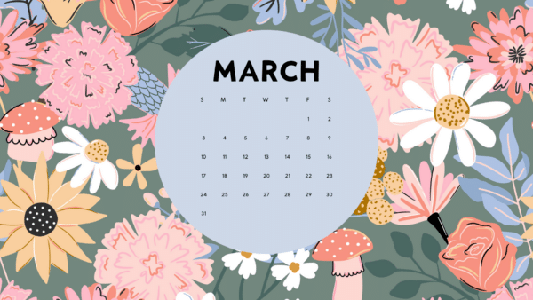 Free March Desktop Wallpaper & iPhone Backgrounds (FREE!)
