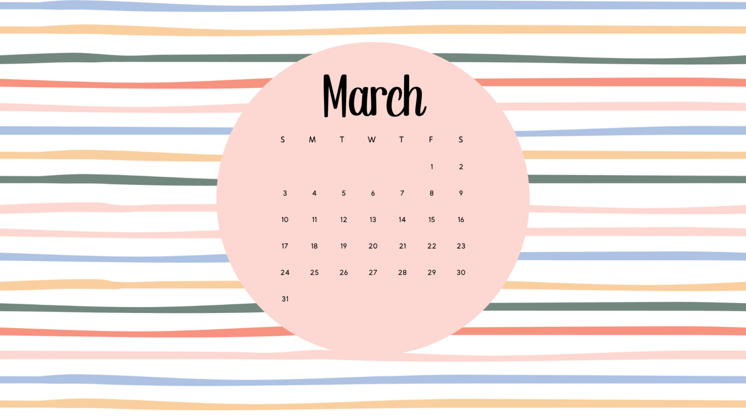 Free March Desktop Wallpaper & iPhone Backgrounds (FREE!)
