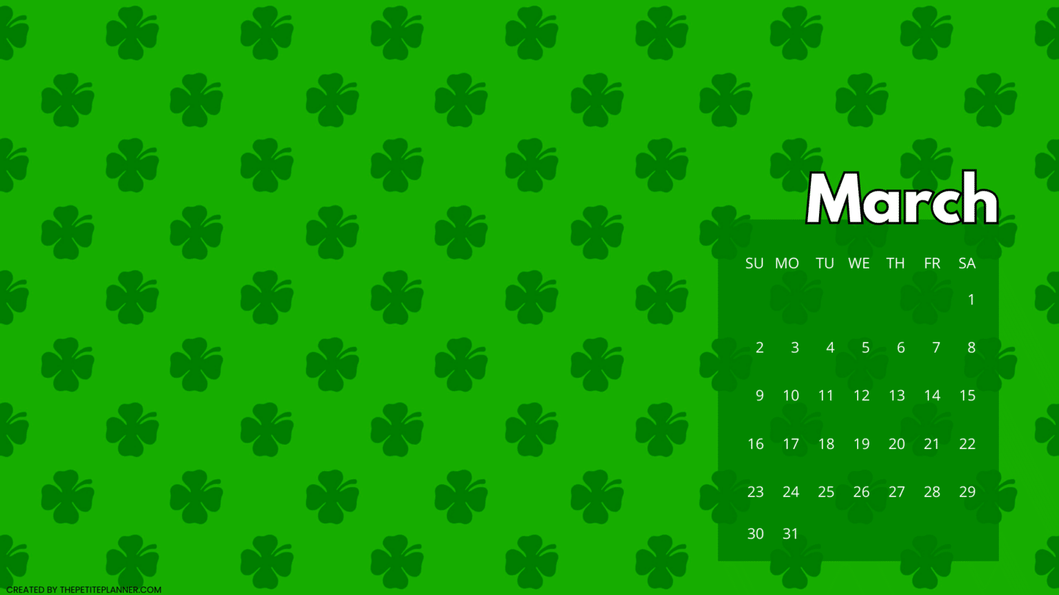 Free March Desktop Wallpaper