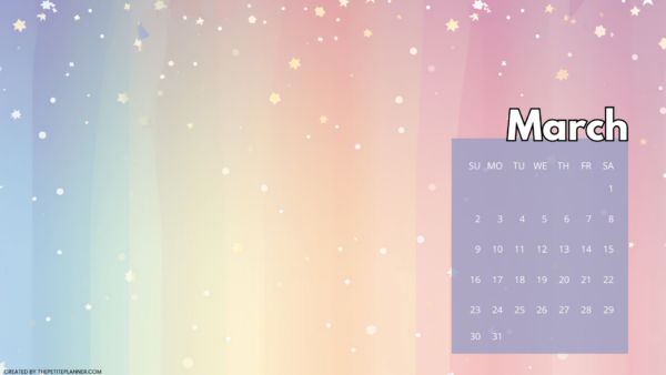 Free March Desktop Wallpaper