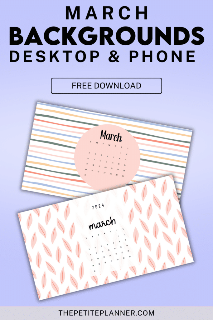 Free March Desktop Wallpaper & iPhone Backgrounds (FREE!)