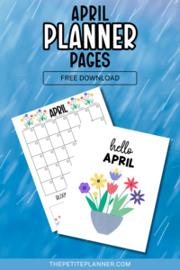 Printable April Bullet Journal (Calendar, Habit Tracker & More!)
