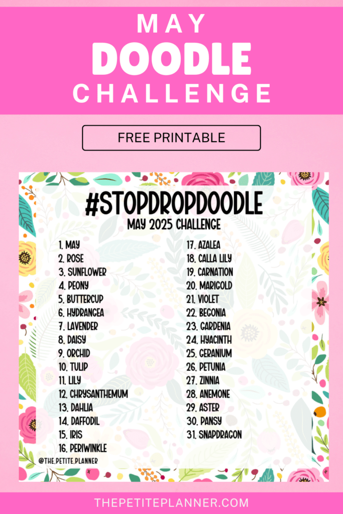 May Doodle Challenge (with Free Printable)