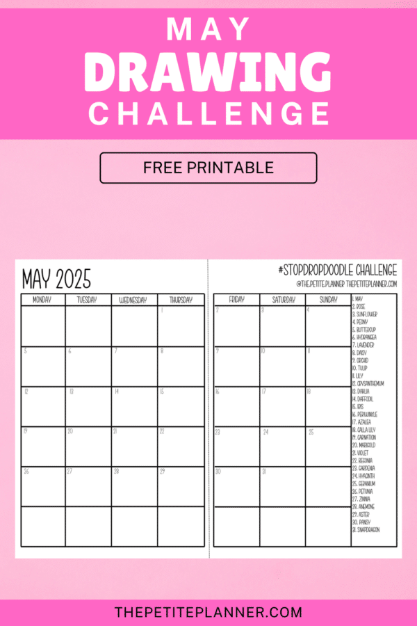 May Doodle Challenge (with Free Printable)