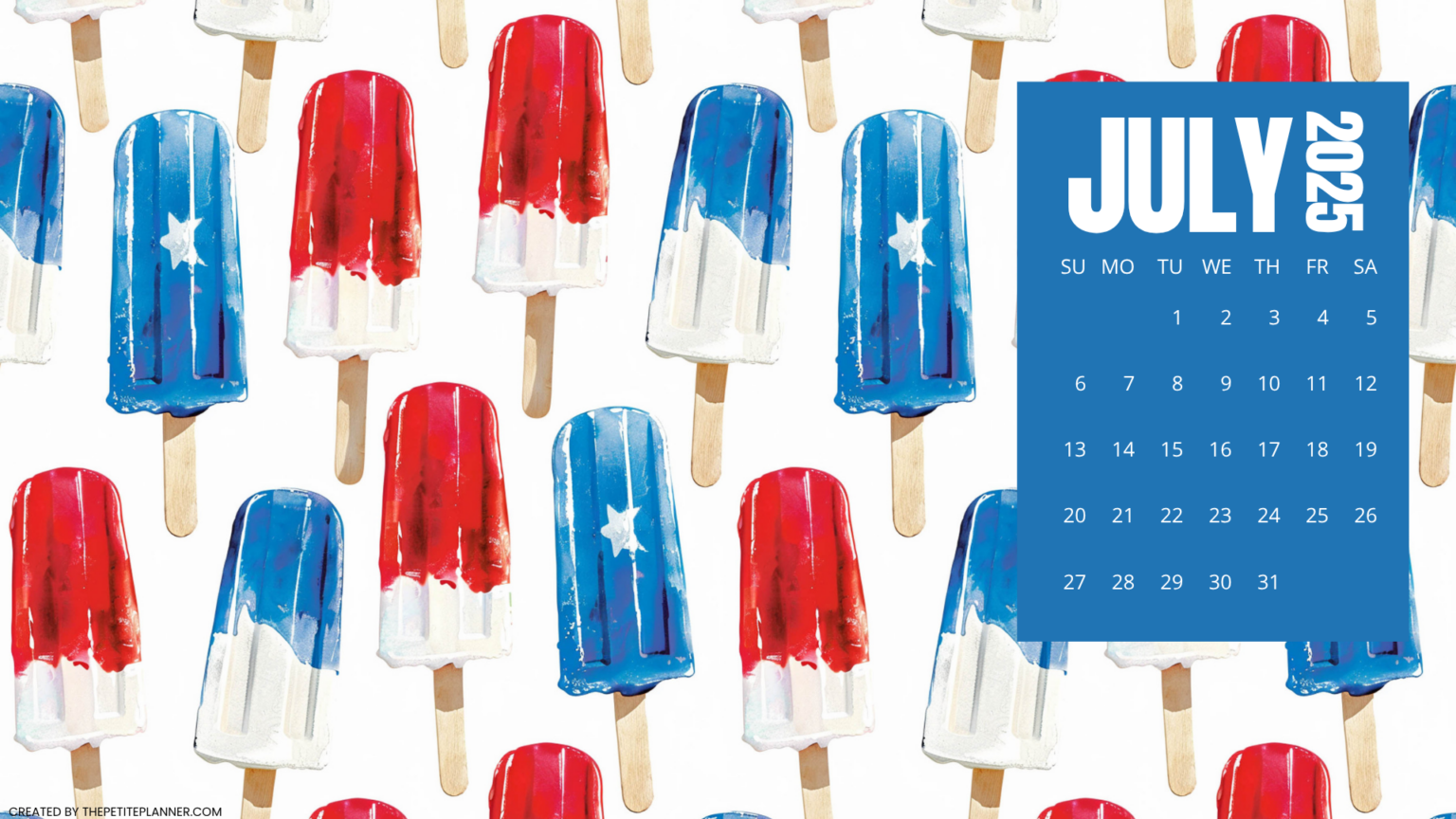 Free July Background & Wallpaper for Your Computer!