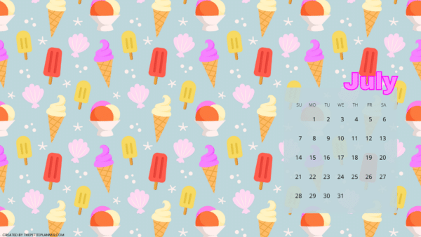 Free July Background & Wallpaper for Your Computer!