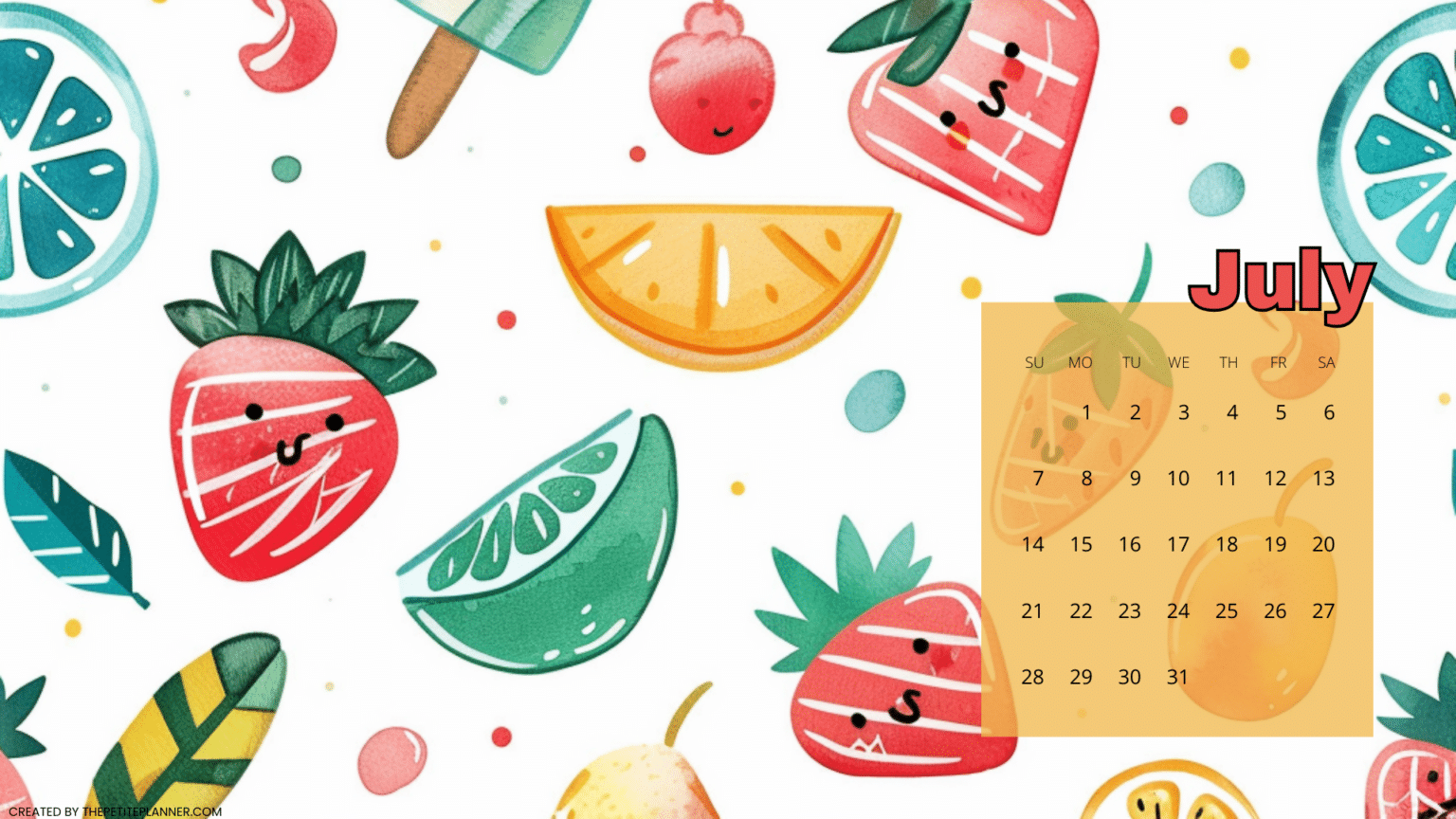 Free July Background & Wallpaper for Your Computer!