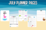 Printable July Bullet Journal (Calendar, Habit Tracker & More!)