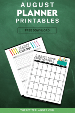 Printable August Bullet Journal (Calendar, Habit Tracker & More!)