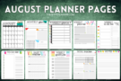 Printable August Bullet Journal (Calendar, Habit Tracker & More!)